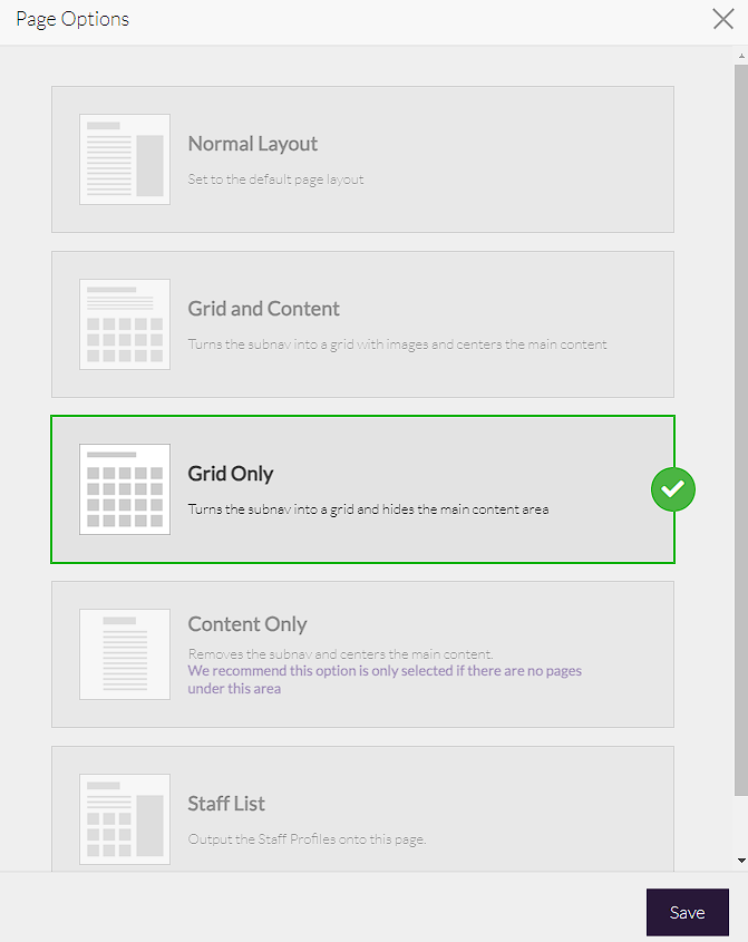Using Page Layout and Grid Navigation Options – Juniper Websites Help ...