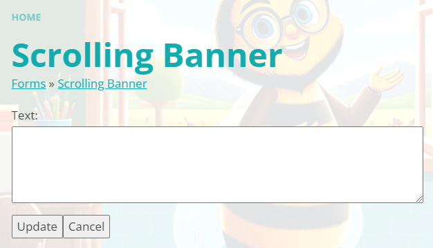 Updating a Custom Scrolling Banner – Juniper Websites Help Centre
