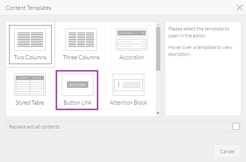 Adding a Button – Juniper Websites Help Centre